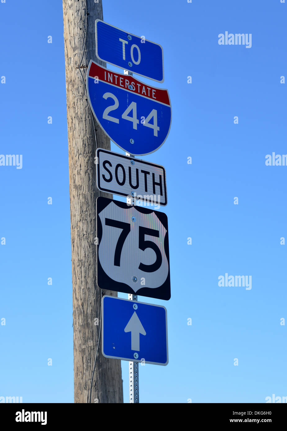 American interstate sign hi-res stock photography and images - Alamy