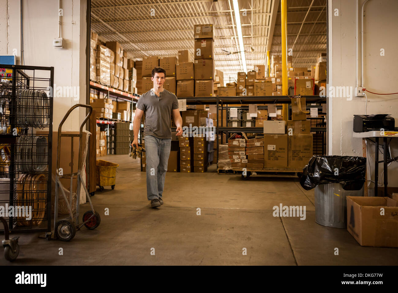 Worker walking hi-res stock photography and images - Alamy