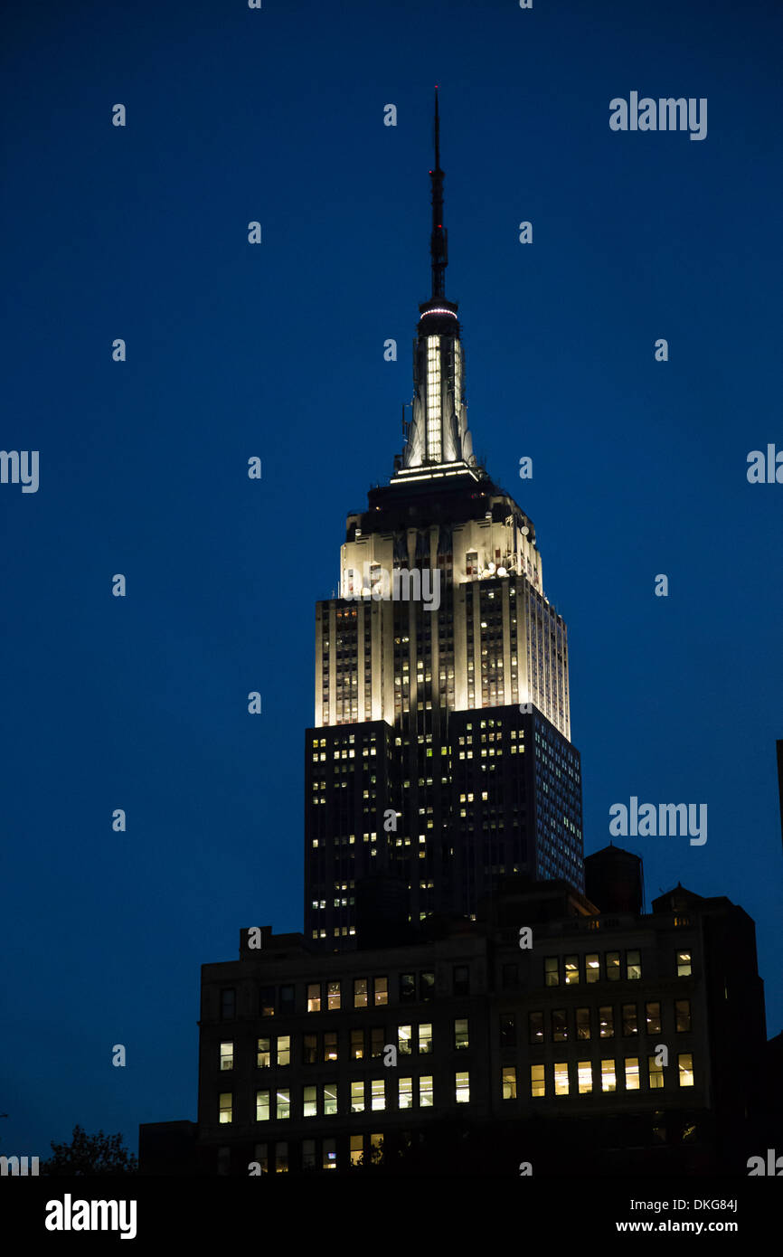 Empire State Building and Night Sky, NYC Stock Photo - Alamy