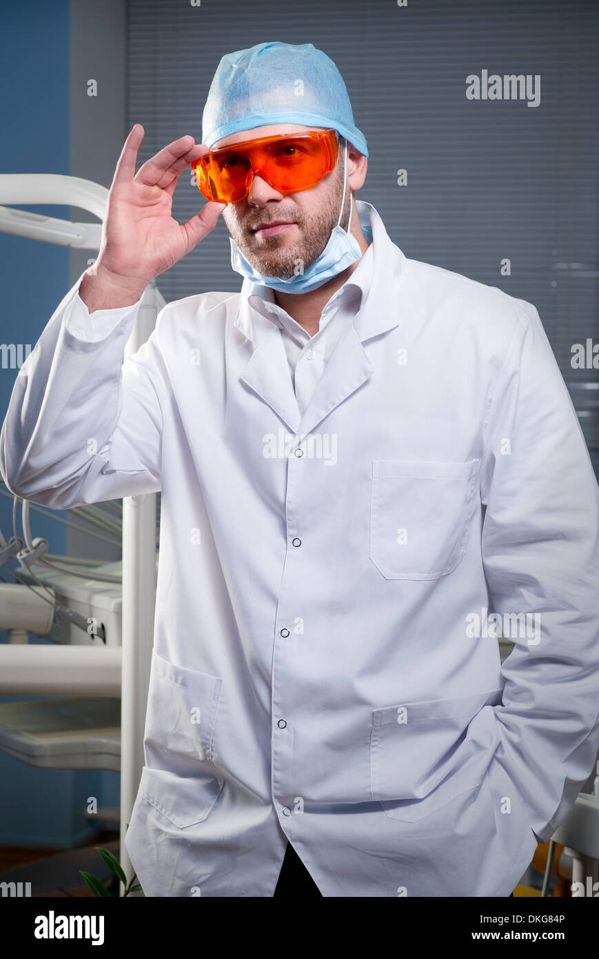 Doctor at dental clinic Stock Photo - Alamy