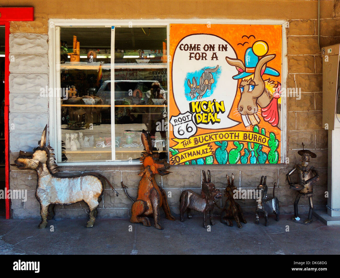 souvenir shop, oatman, black mountains, arizona, usa Stock Photo - Alamy