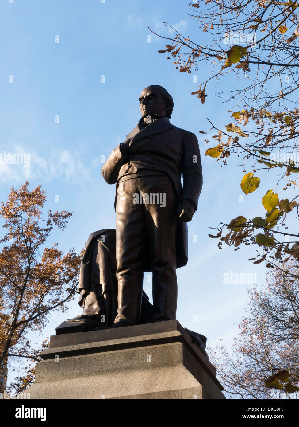 Statue of Daniel Webster, Central Park, NYC Stock Photo - Alamy
