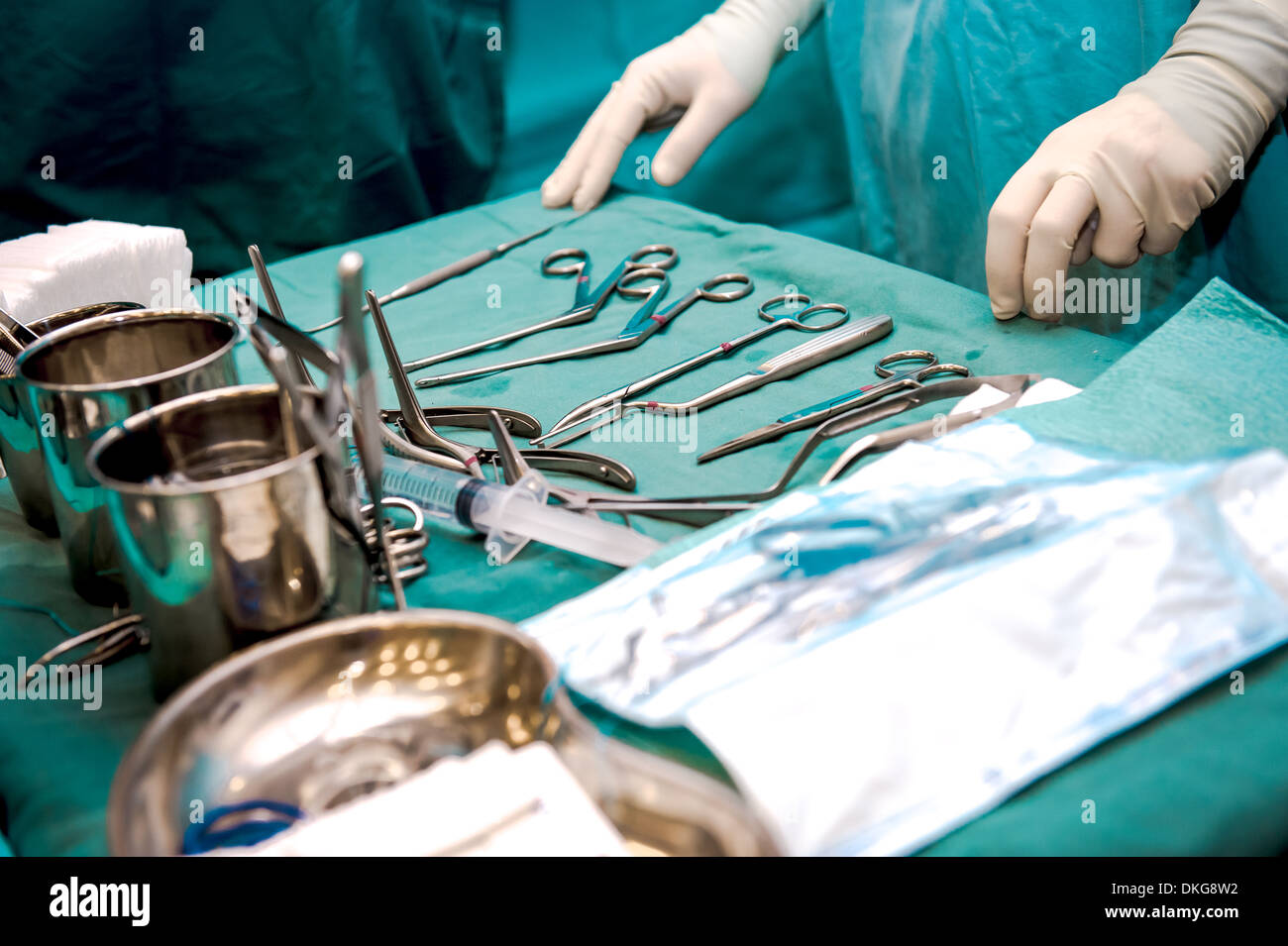 Surgeon and surgical tools closeup Stock Photo: 63667774 - Alamy