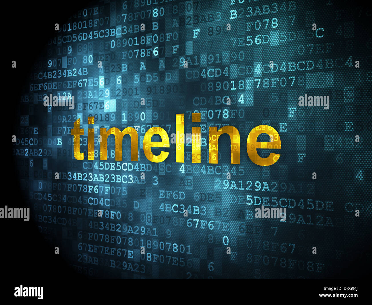 Time concept: Timeline on digital background Stock Photo - Alamy