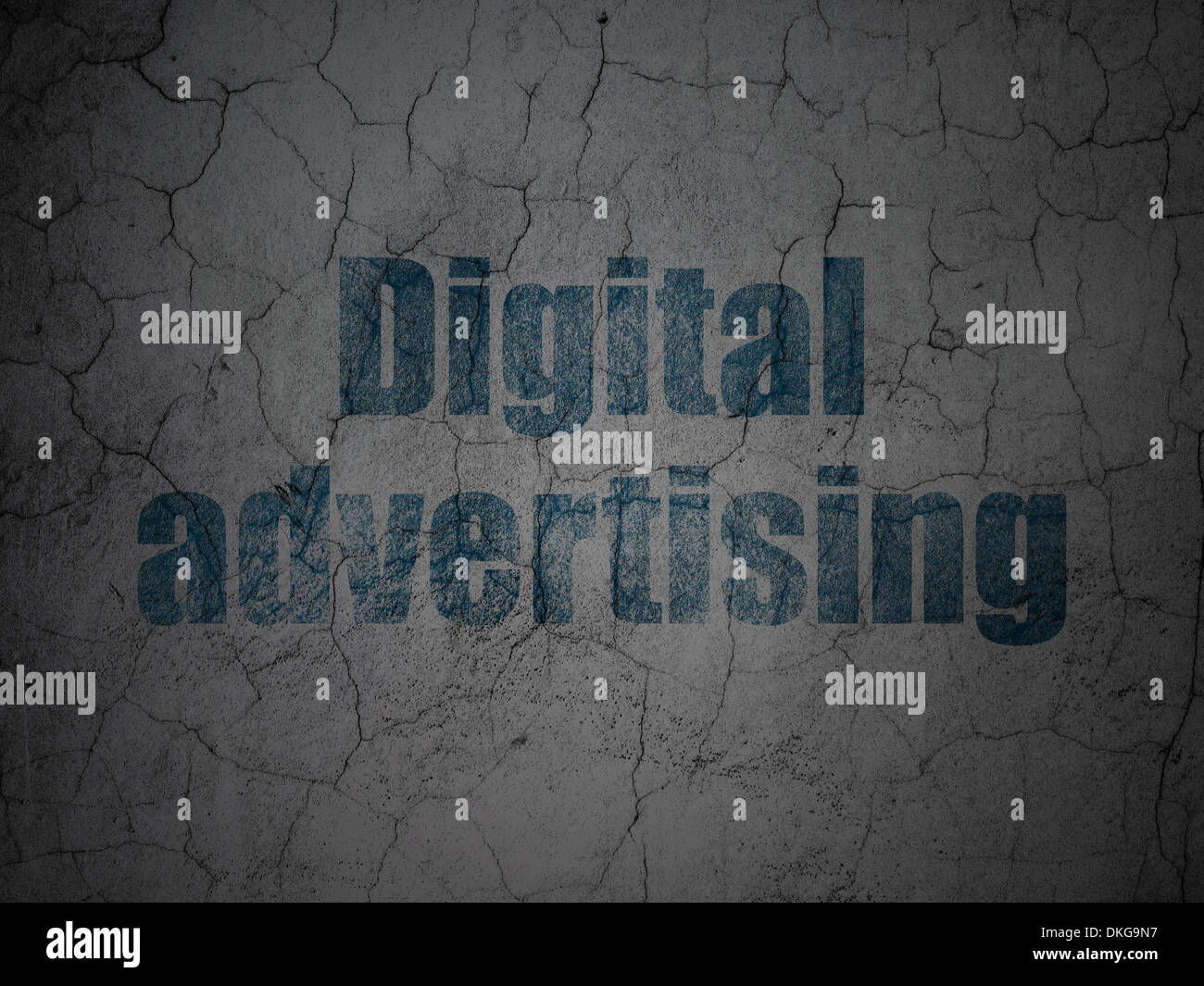Advertising concept: Digital Advertising on wall background Stock Photo ...