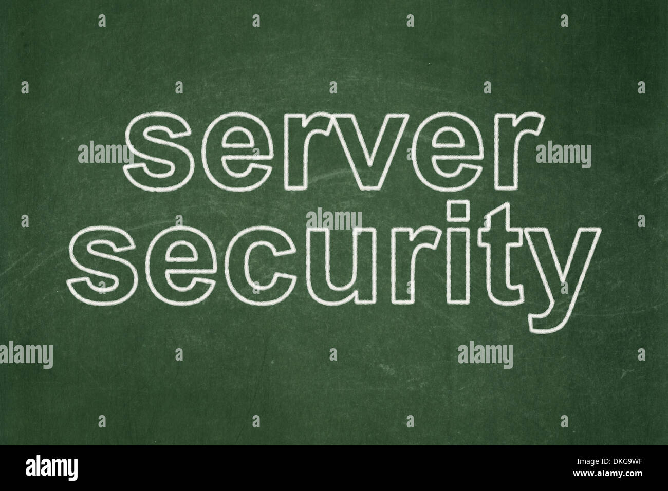 Protection concept: Server Security on chalkboard background Stock ...