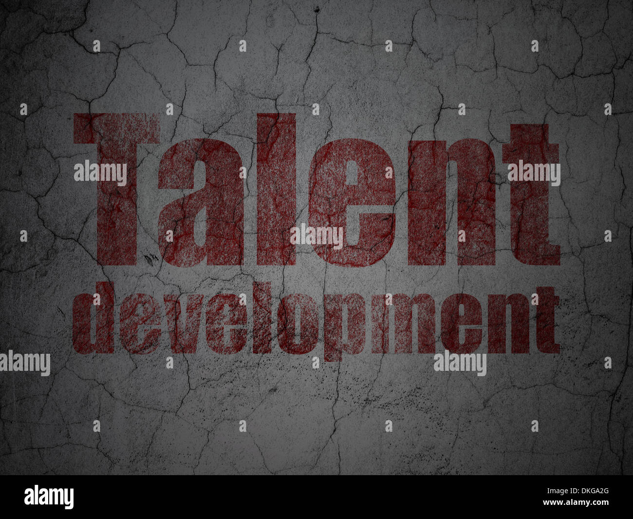Education concept: Talent Development on grunge wall background Stock ...