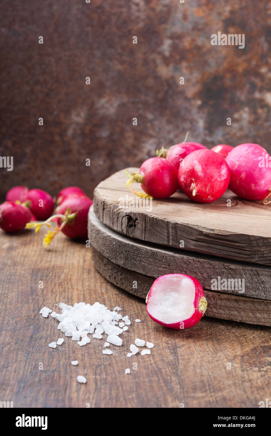 Radish with salt hi-res stock photography and images - Alamy
