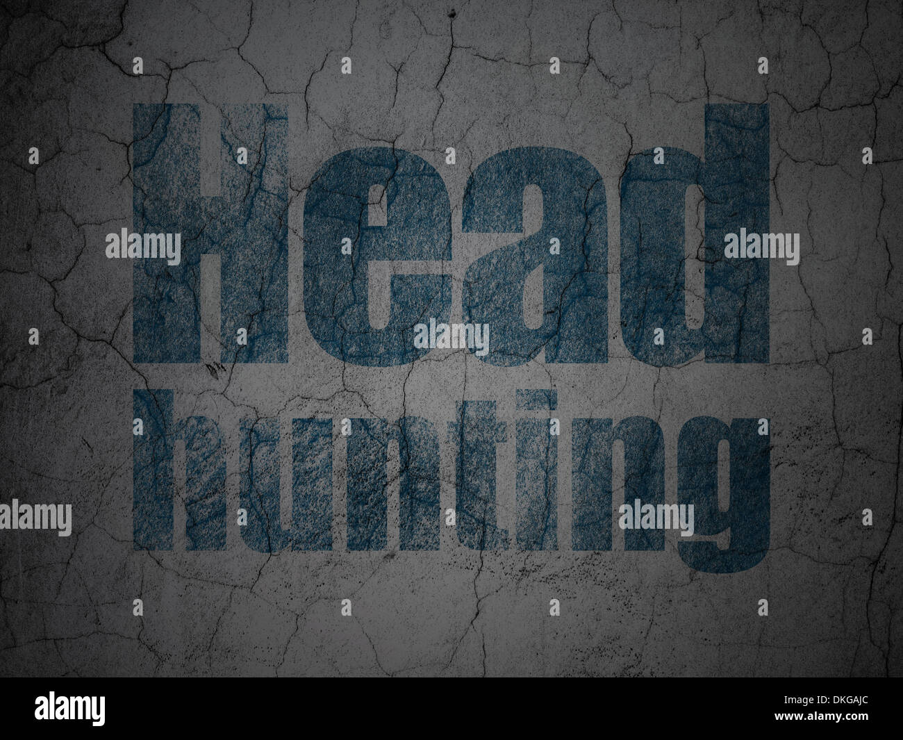Finance concept: Head Hunting on grunge wall background Stock Photo - Alamy