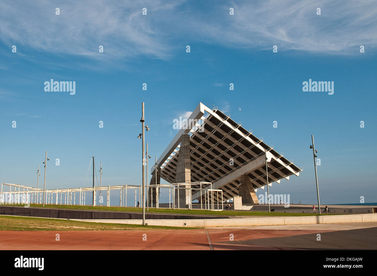 Giant solar panel, Parc del Forum, Barcelona, Catalonia, Spain Stock ...