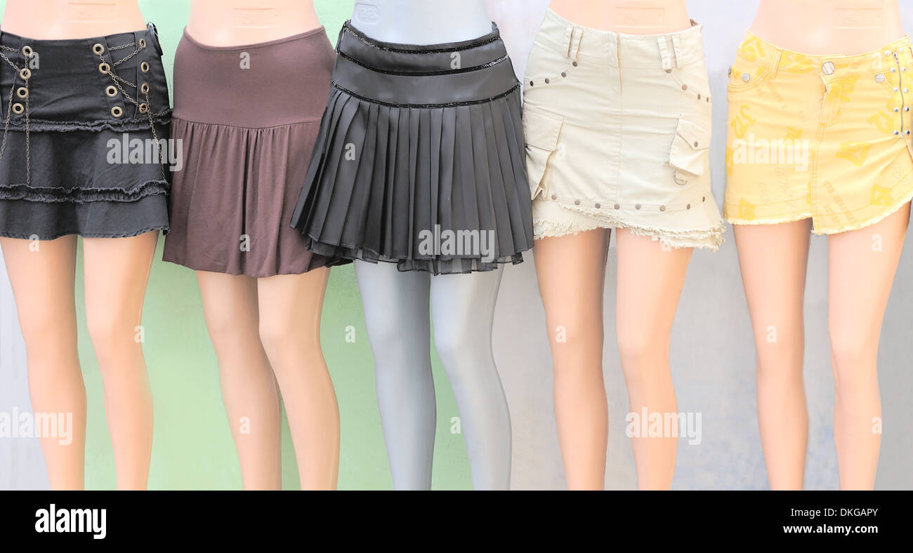 Mini skirts hi-res stock photography and images - Alamy