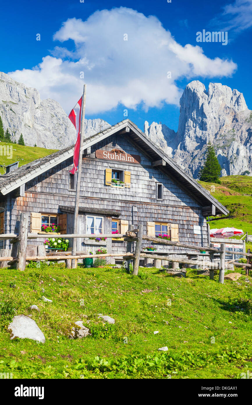 Alpine hut at the Gosaukamm, Salzburg State, Austria Stock Photo - Alamy