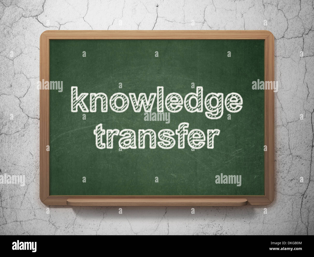 Education concept: Knowledge Transfer on chalkboard background Stock ...