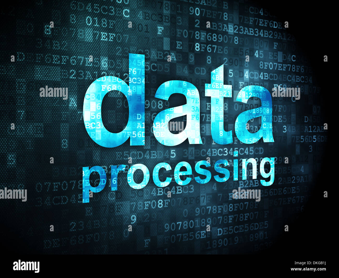 Information concept: Data Processing on digital background Stock Photo ...