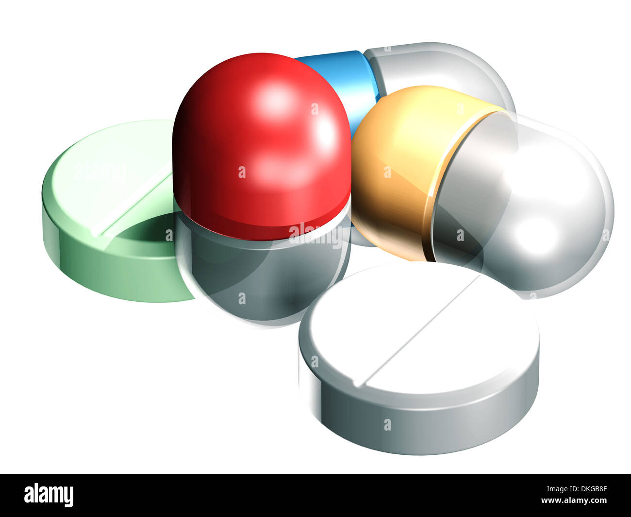 Pharmacist tablets Cut Out Stock Images & Pictures - Alamy