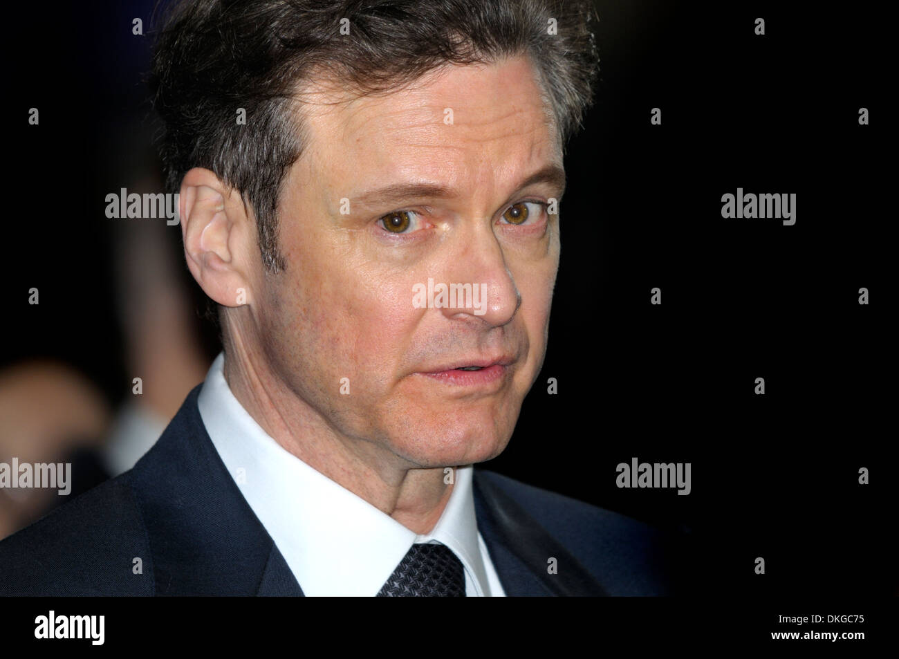 Colin Firth (actor) at the London premiere of 'The Railway Man ...