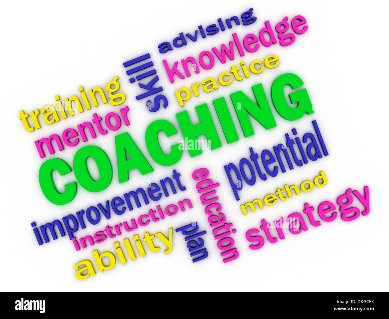 3d imagen about coaching concept Stock Photo - Alamy