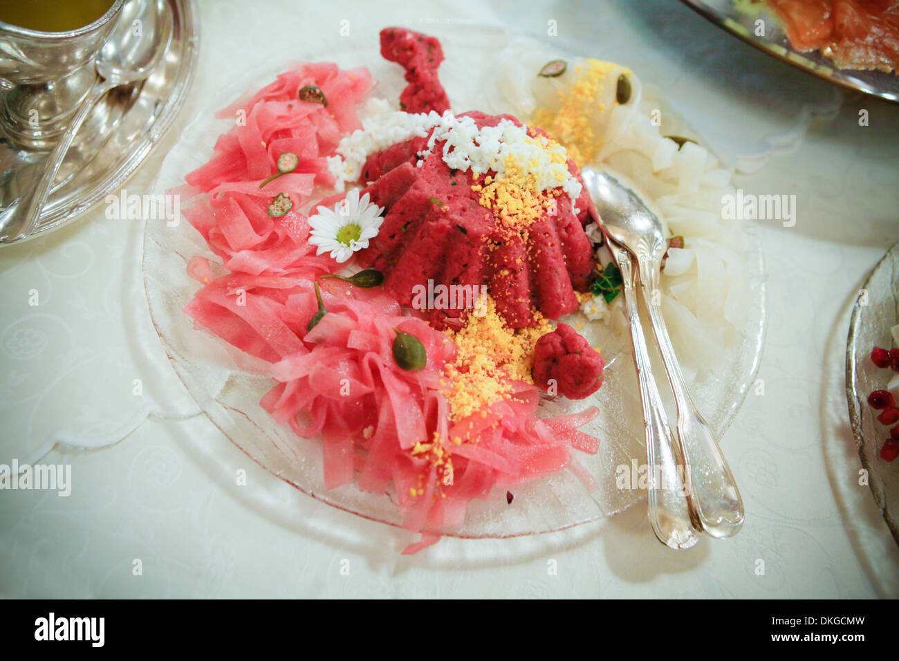 Buffet plate with root and vegetables Stock Photo - Alamy