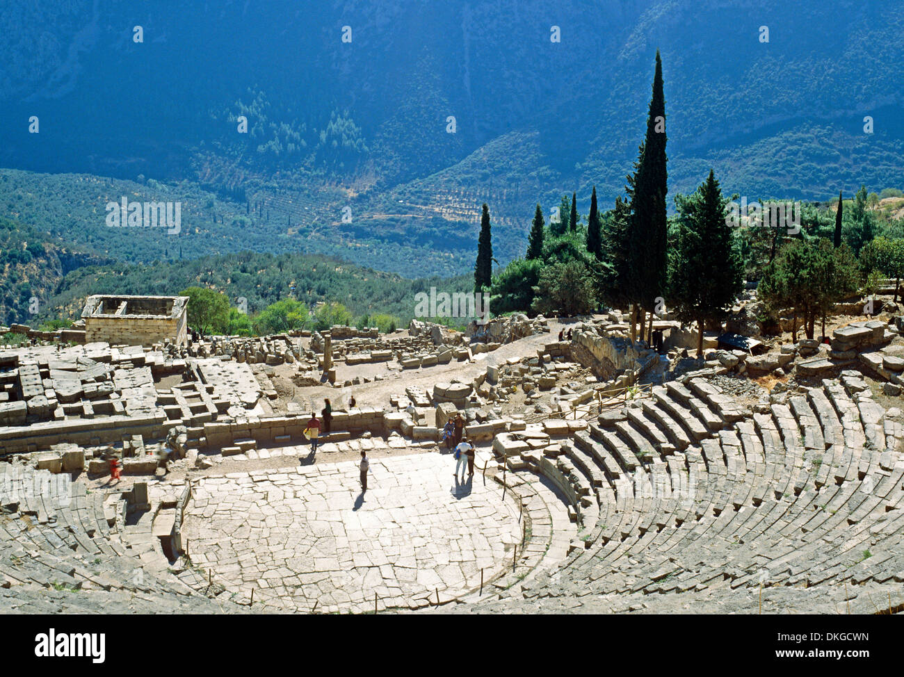 The Ancient Theatre Delphi Greece Stock Photo - Alamy