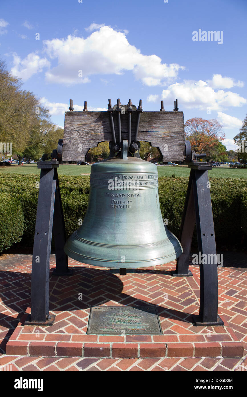 Delaware Liberty Bell located in front of the state capital building in ...