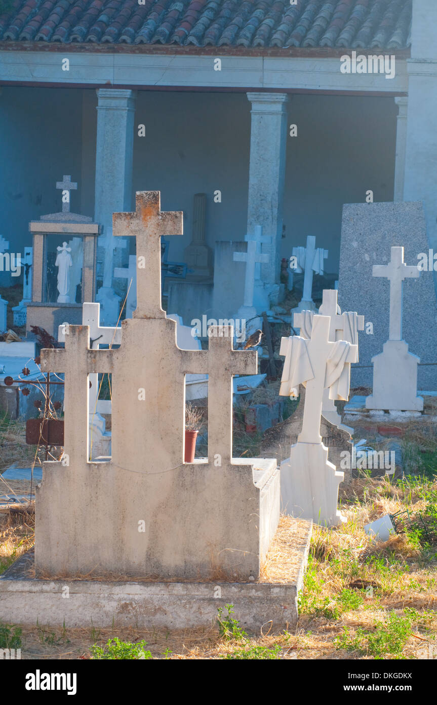 Cemetery. Rascafria, Madrid province, Spain Stock Photo - Alamy