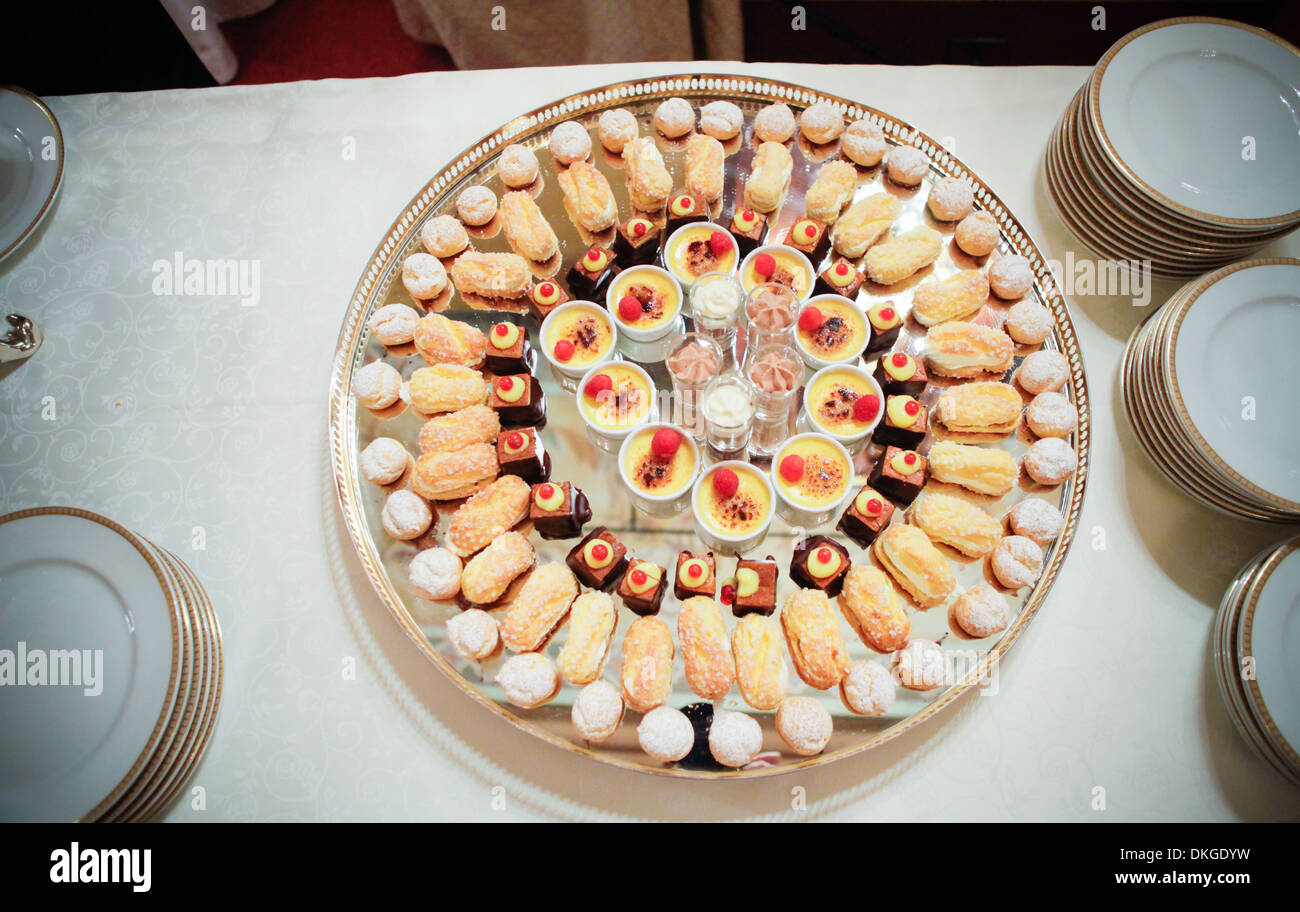 Tray full of pastries Stock Photo - Alamy