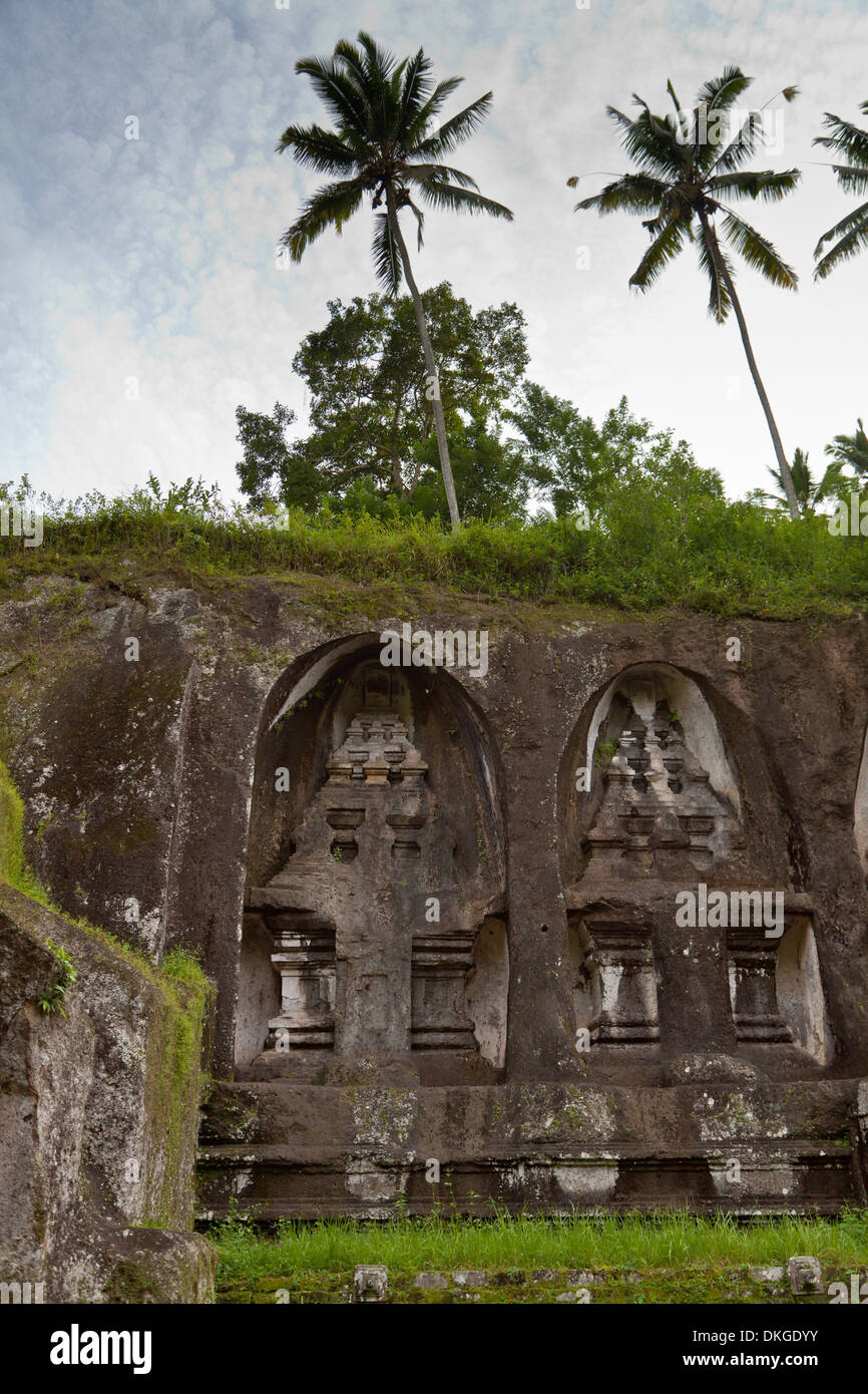 The Candis of the Temple Gunung Kawi on Bali, Indonesia Stock Photo - Alamy