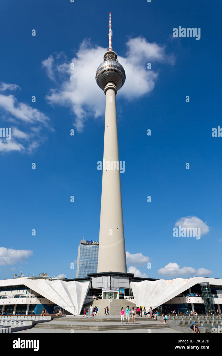 Telecommunication tower Alex, Alexanderplatz, Berlin, Germany, Europe ...