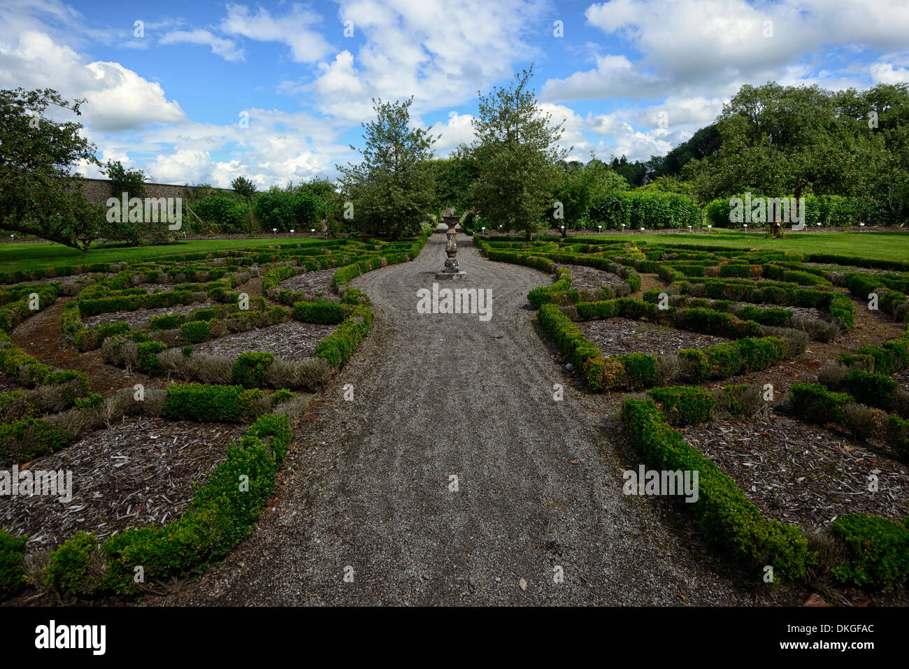ballindoolin sundial garden buxus evergreen hedge topiary box blight ...
