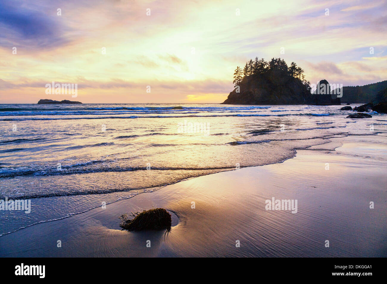 Trinidad State Beach at sunset, Humboldt County, California, USA Stock ...