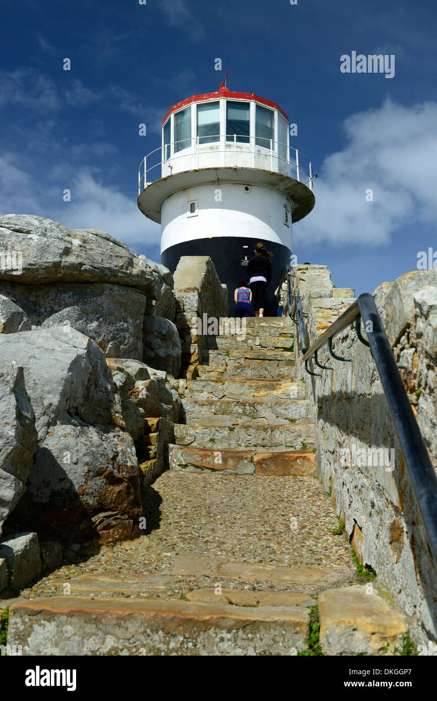 cape point lighthouse tourists climbing steps path lead leading up cape ...