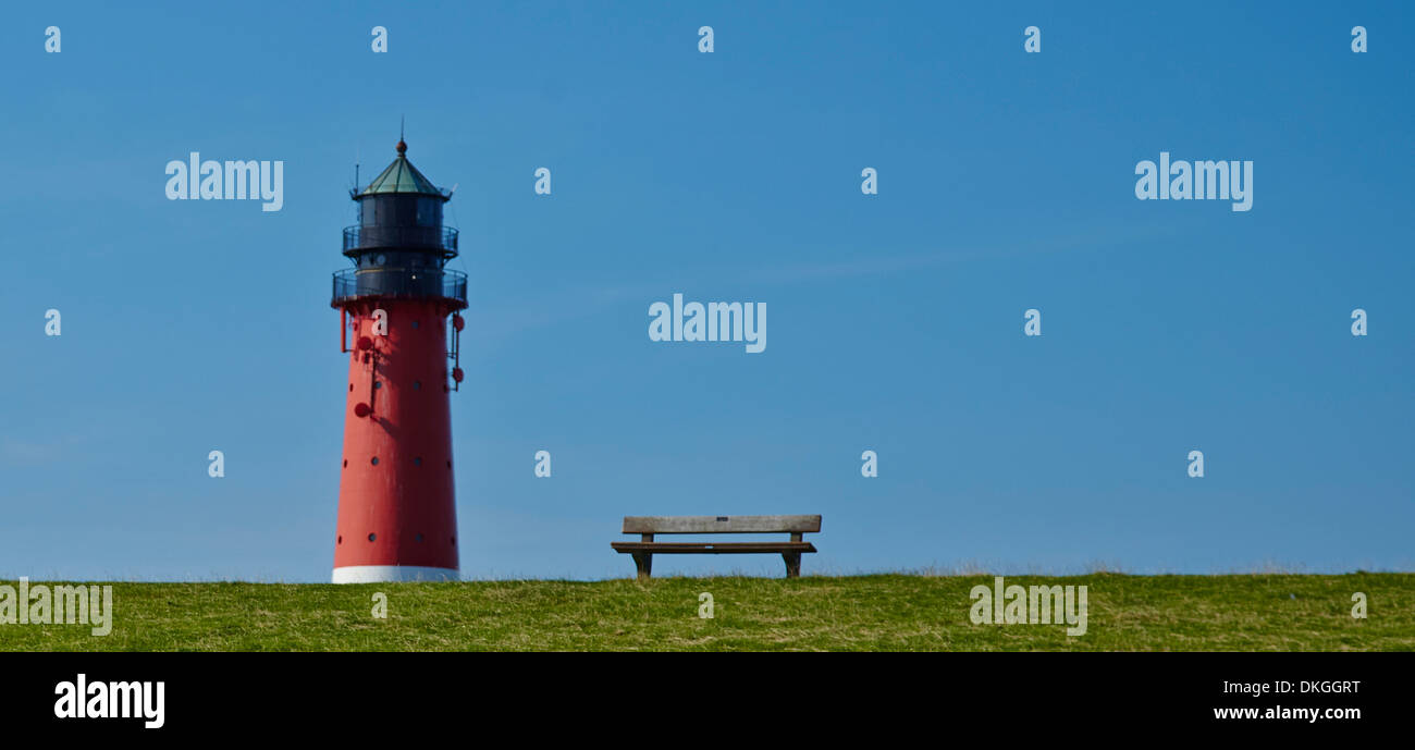 Lighthouse on Pellworm Island, Germany Stock Photo - Alamy