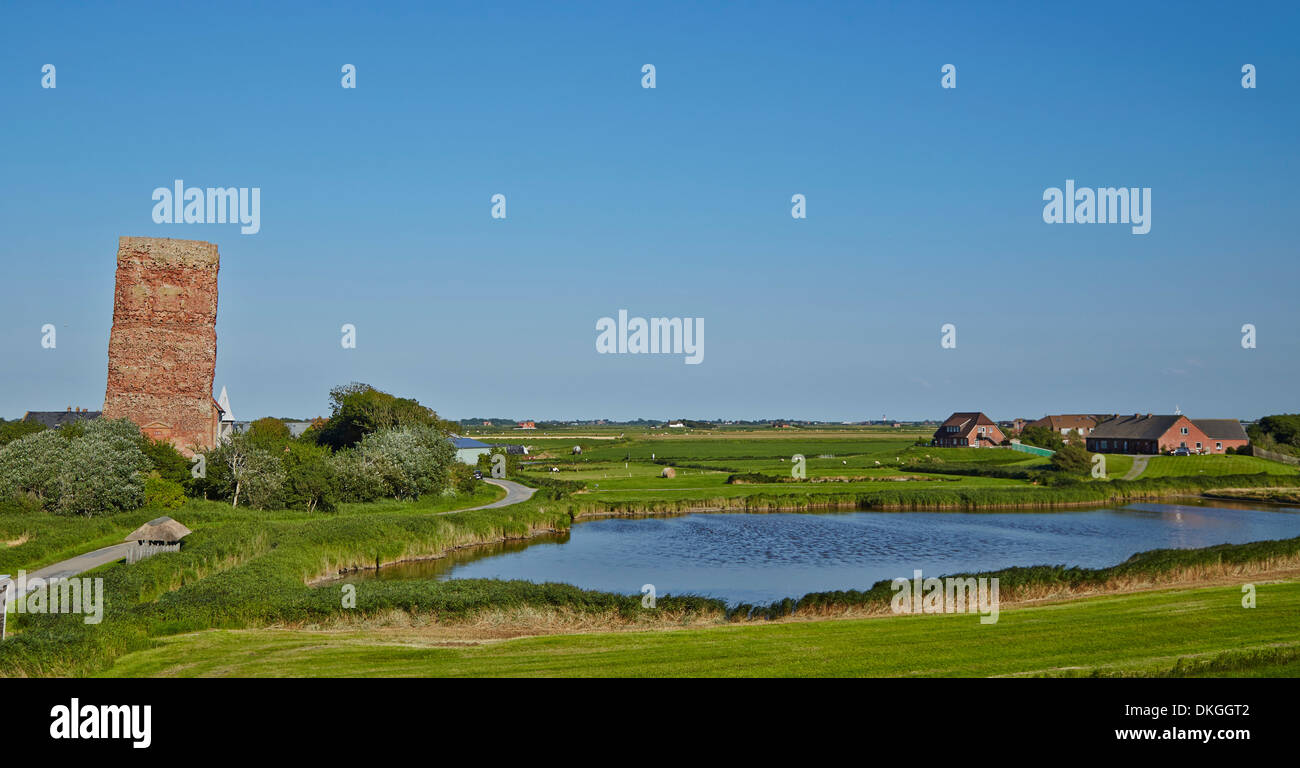 Old church on Pellworm Island, Germany Stock Photo - Alamy