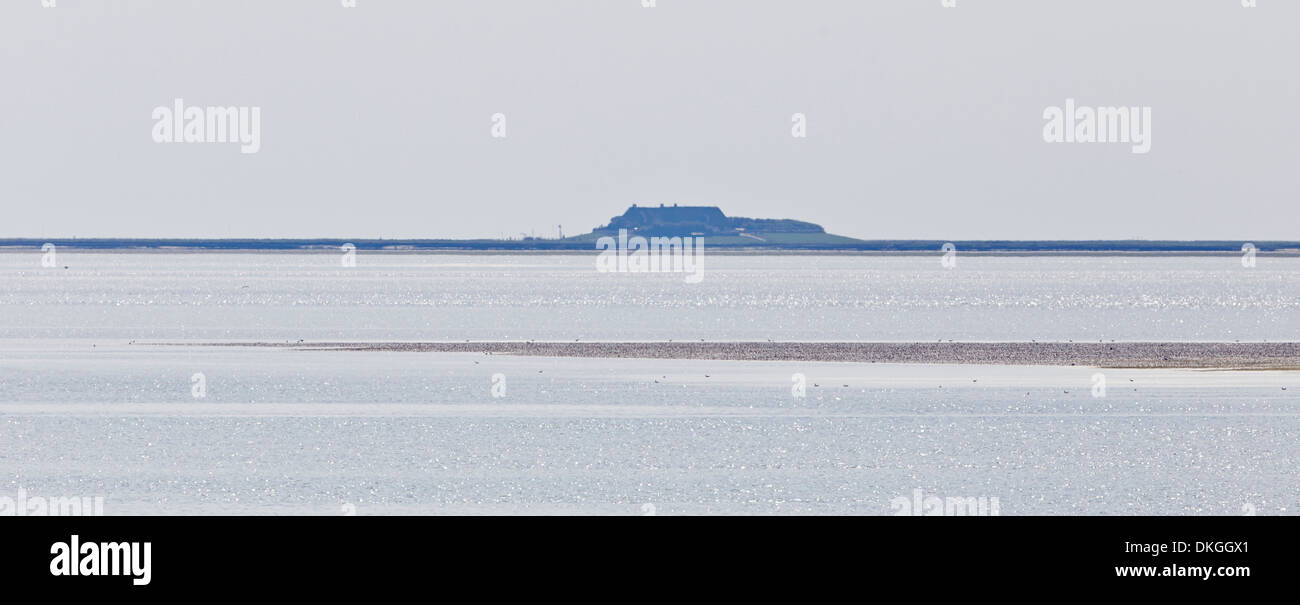 Wadden Sea with Hallig Suederoog in background, Pellworm Island ...