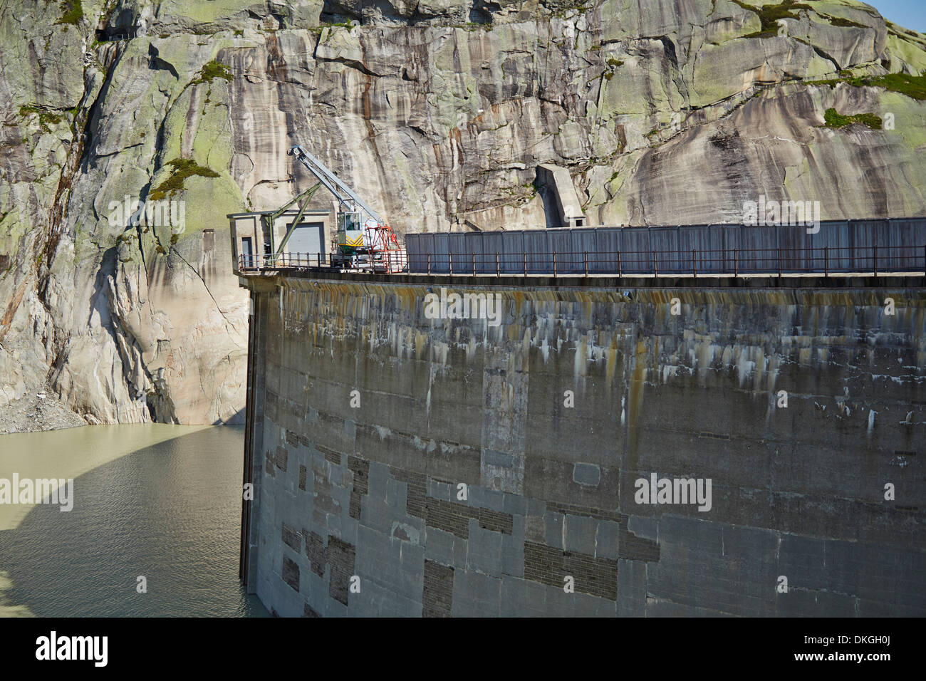 Dam wall of Lake Grimsel, Bernese Oberland, Switzerland Stock Photo - Alamy