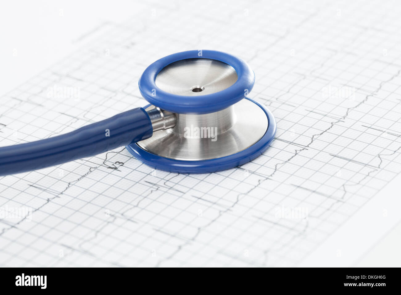 Studio shot of part of stethoscope over ecg graph Stock Photo - Alamy Studio shot of part of stethoscope over ecg graph Stock Photo - Alamy