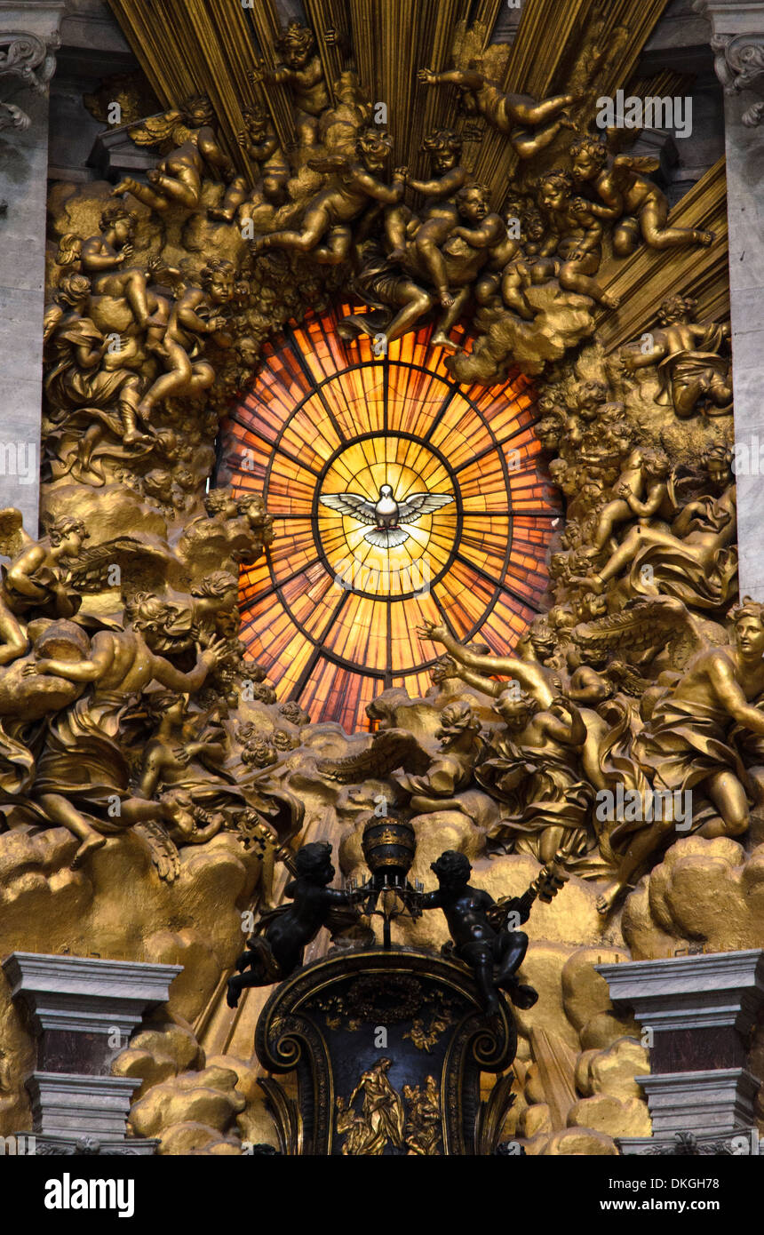 The apse in the Basilica of Saint Peter - Rome, Italy Stock Photo - Alamy