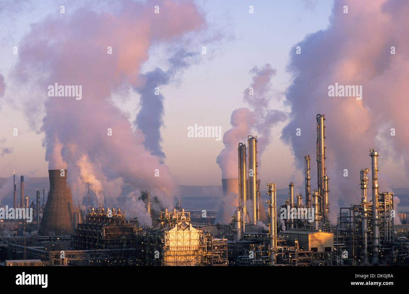 Scotland, Grangemouth, the massive BP petrochemical complex, one of the ...
