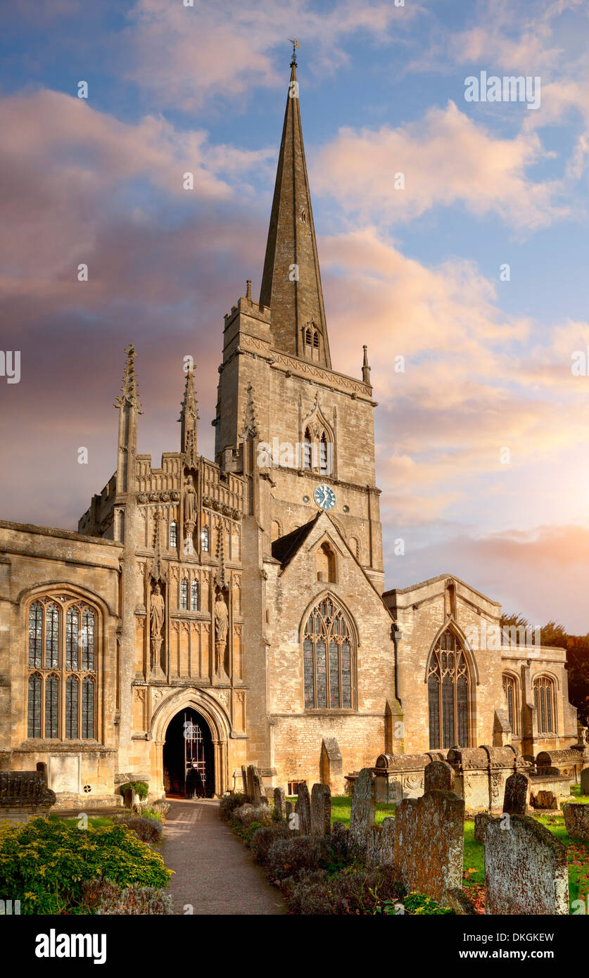 St. John the Baptist church, Burford, Oxfordshire, England Stock Photo ...