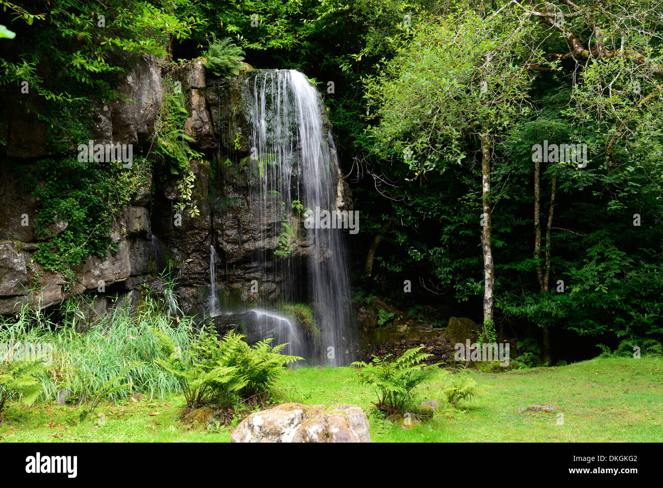waterfall kilfane glen and gardens kilkenny ireland thomastown Stock ...