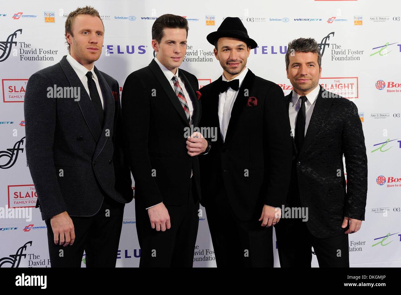 Toronto, Canada. 5th Dec 2013. Canadian music group The Tenors arriving ...