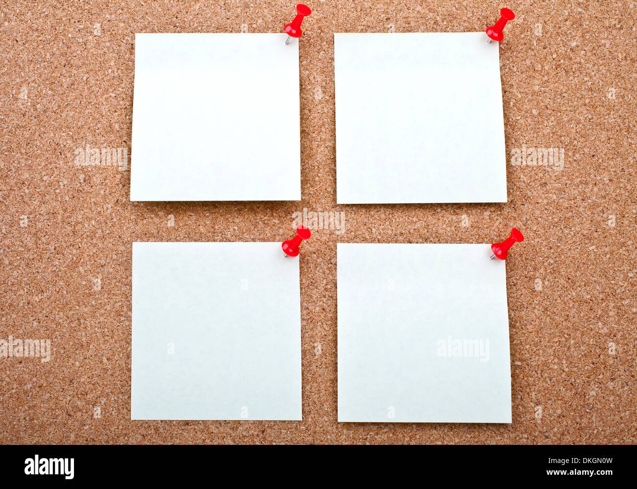 Reminder Notes on a noticeboard Stock Photo - Alamy