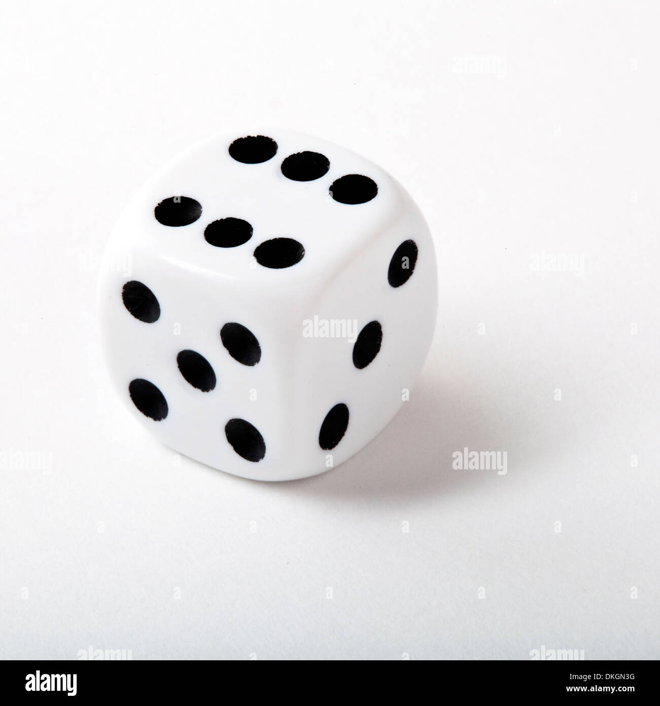 White Dice over a plain white background Stock Photo - Alamy