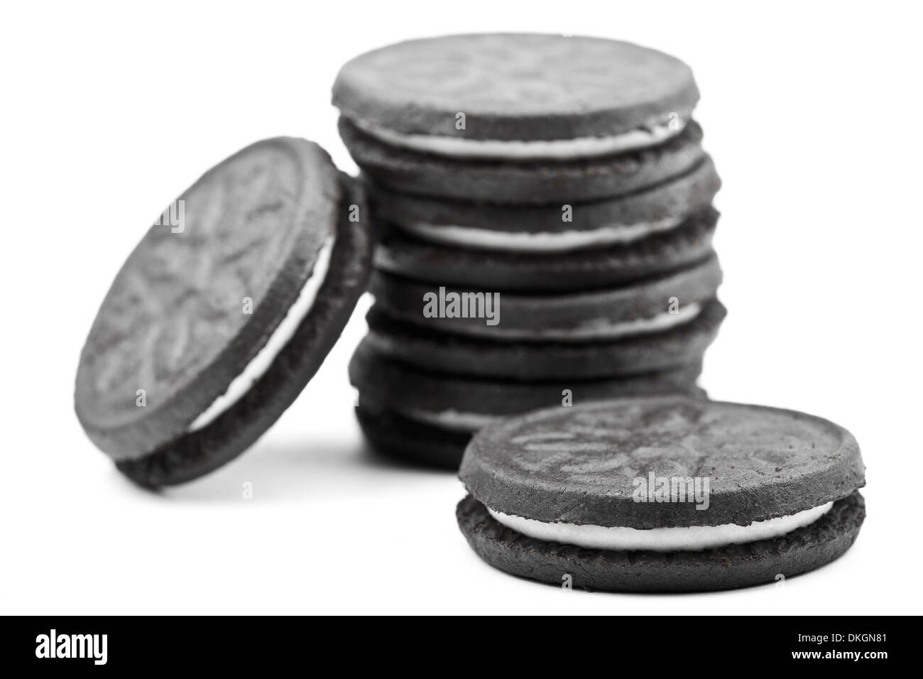 Cookies over a white background Stock Photo - Alamy