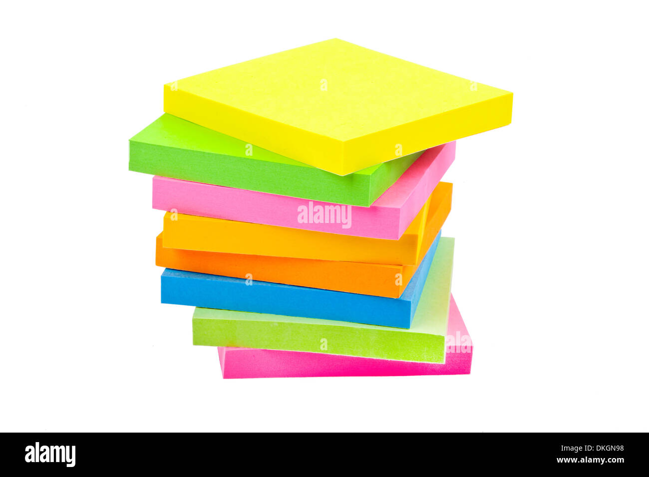Stack blank sticky notes hi-res stock photography and images - Alamy
