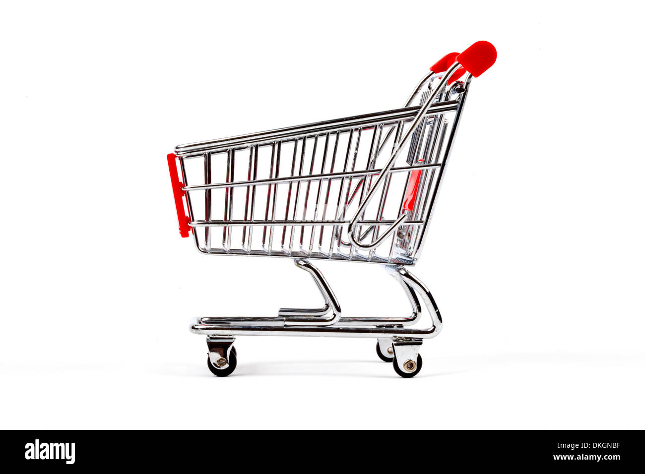 Shopping Trolley over a plain white background Stock Photo - Alamy