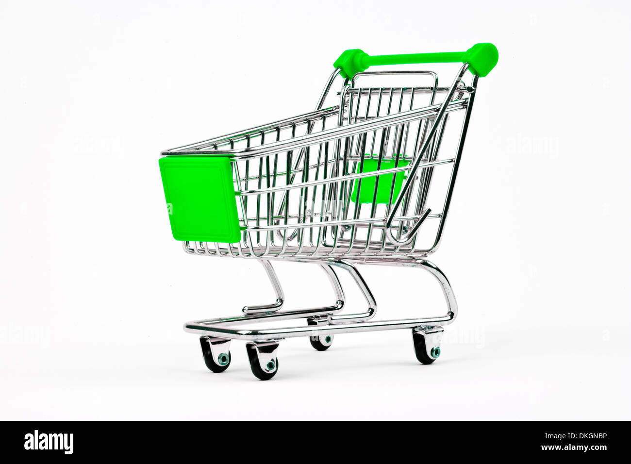 Shopping Trolley over a plain white background Stock Photo - Alamy