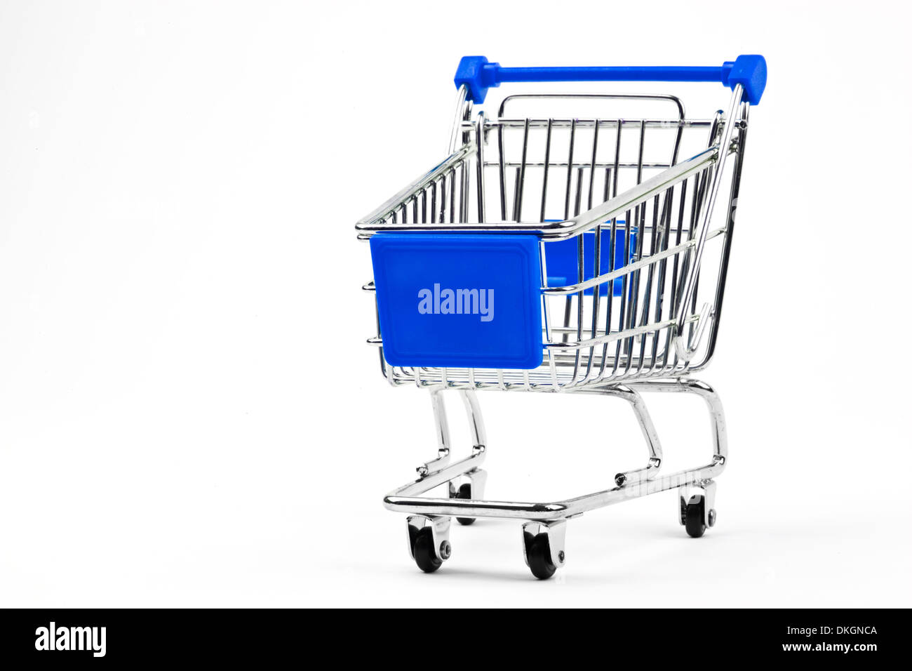Shopping Trolley over a plain white background Stock Photo - Alamy
