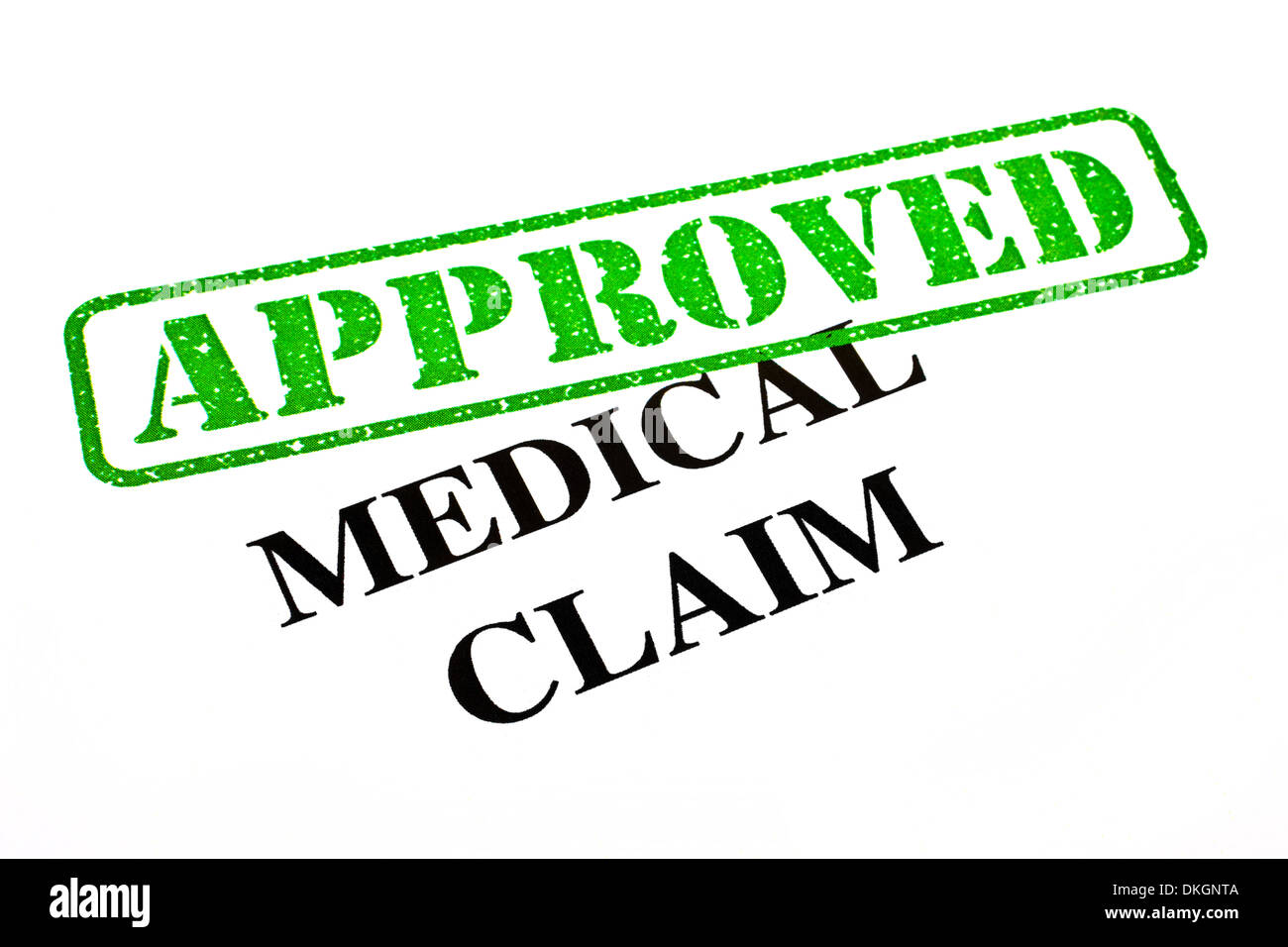 A close-up of an APPROVED Medical Claim Stock Photo - Alamy