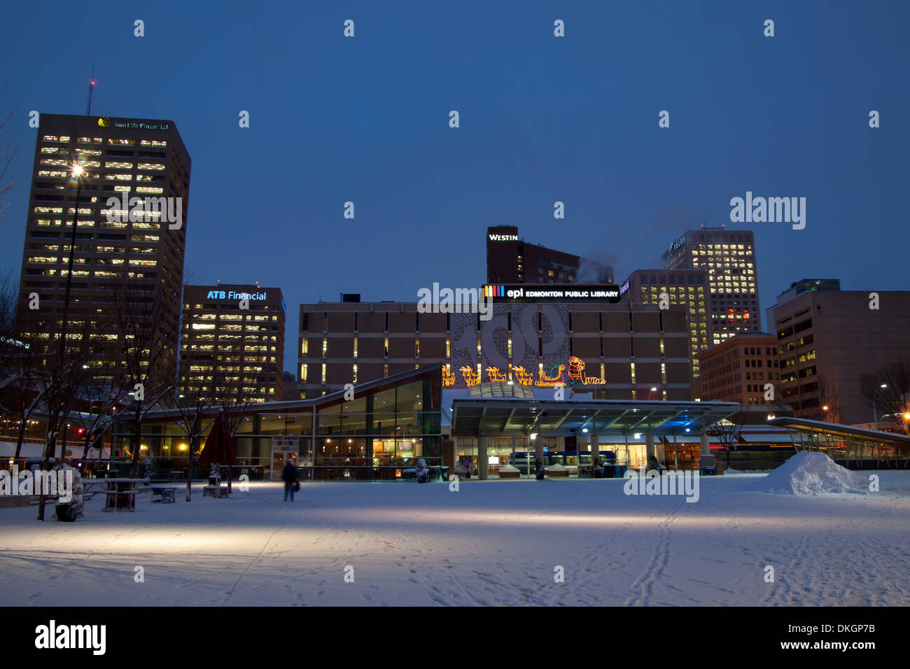 Edmonton sir winston churchill square hi-res stock photography and ...